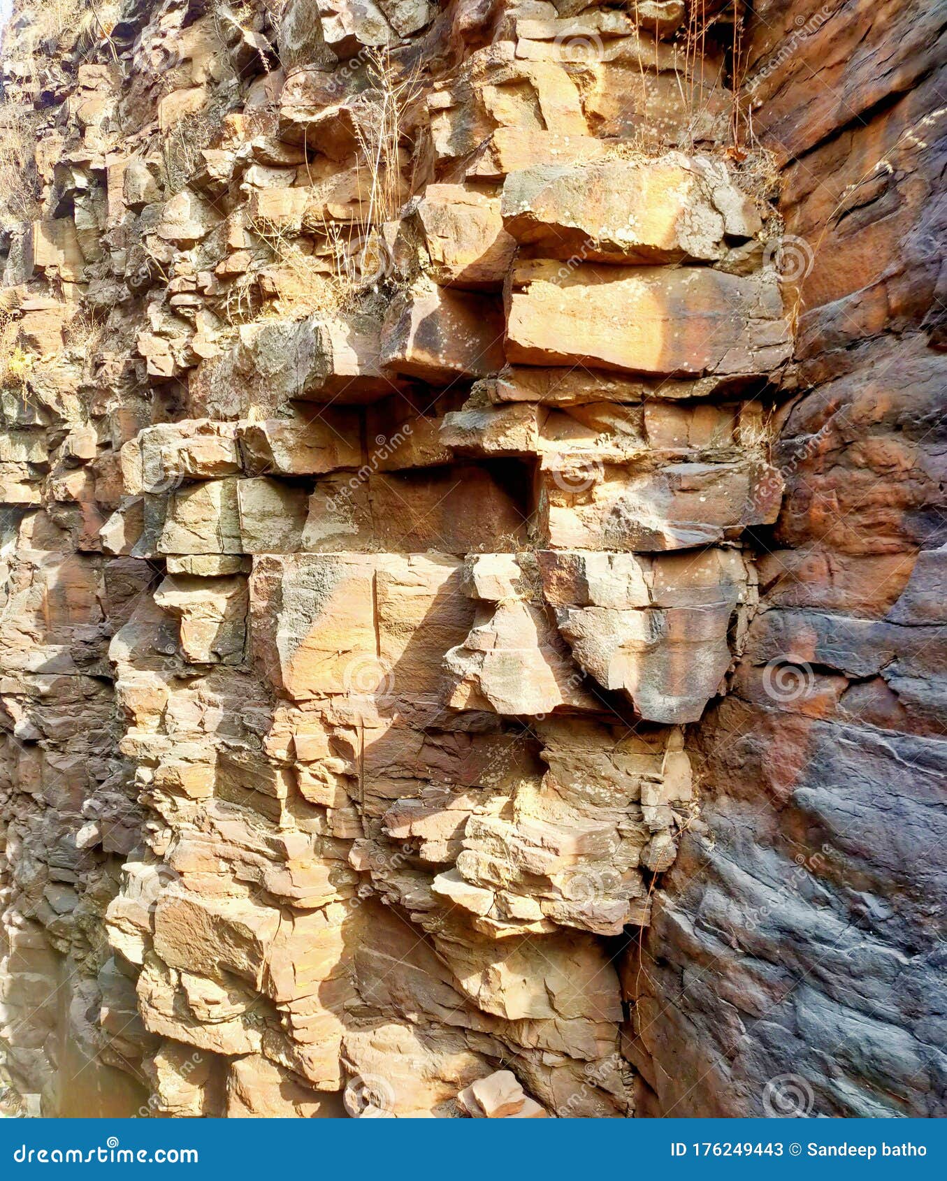 Rock Natural Structure , Mountain Tone Stock Image - Image of mountain ...