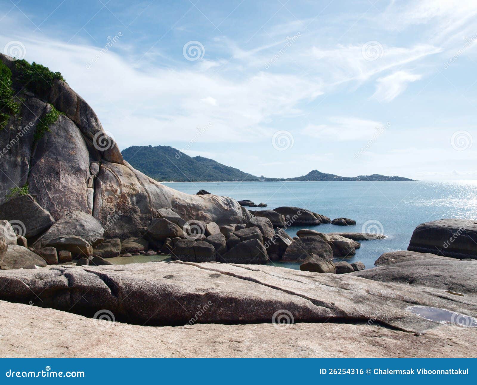 Rock near the beach stock photo. Image of thailand, travel - 26254316