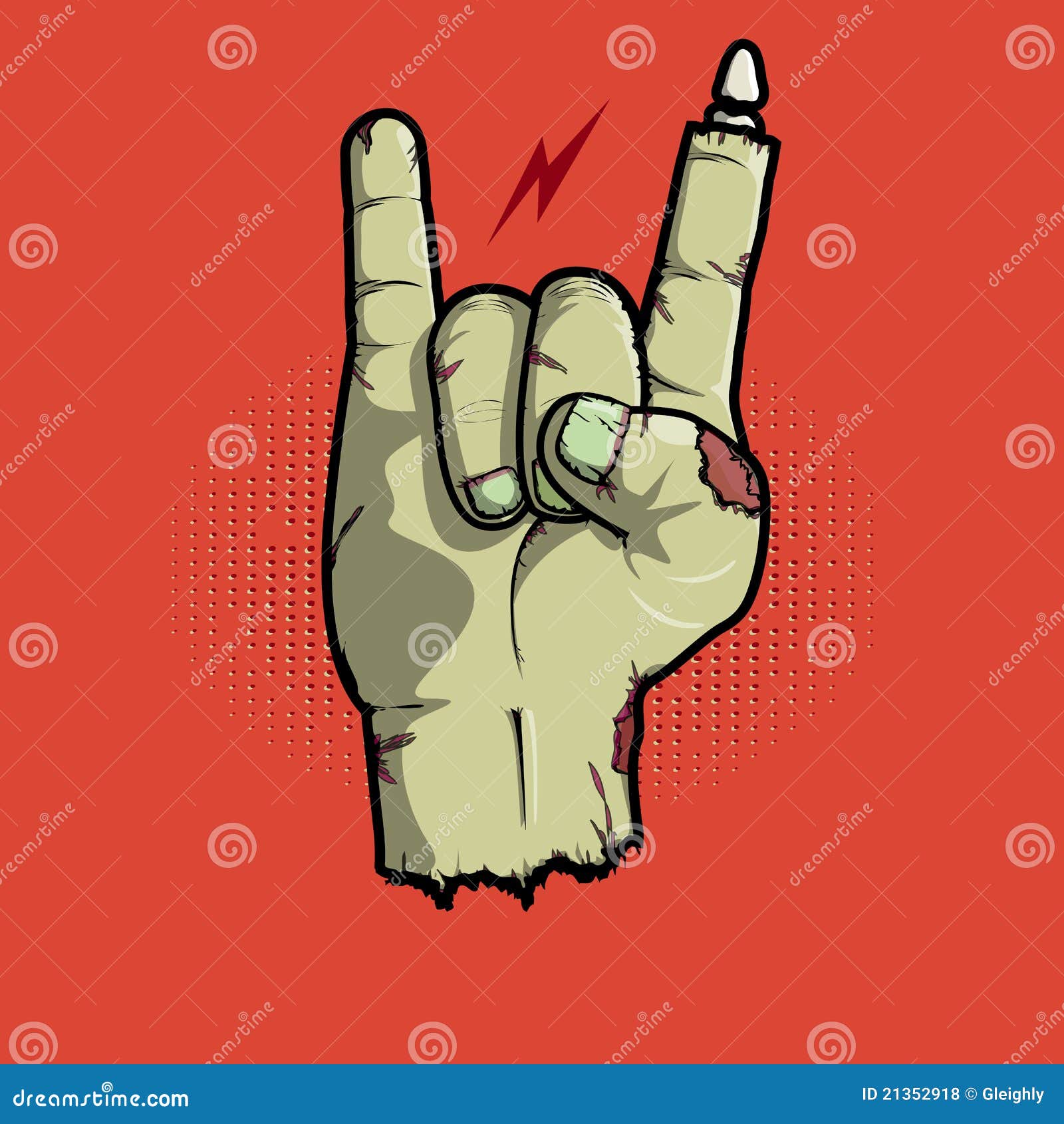 Rock is Not Dead stock vector. Illustration of metal - 21352918