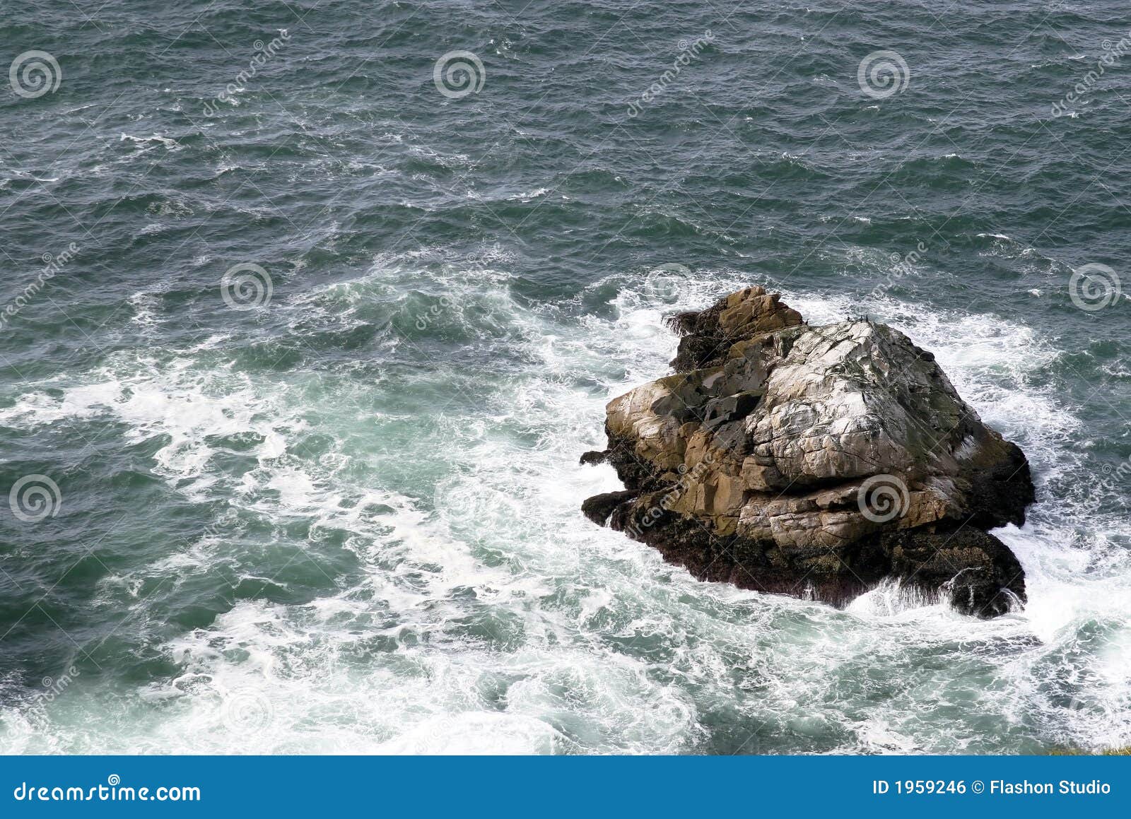 Rock in the ocean stock photo. Image of coast, ocean, crash - 1959246