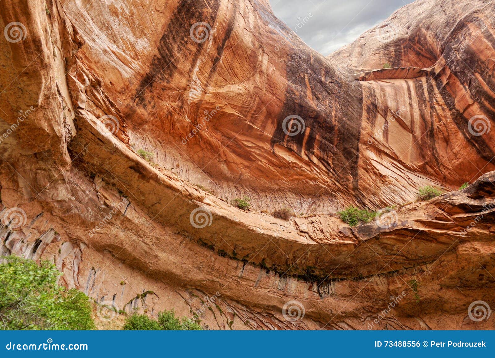 Rock overhang. stock photo. Image of stone, rock, erosion - 73488556