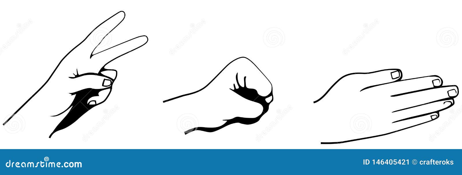 Scissors Hand-operated Shearing Tools Vector Illustration Isolated On ...