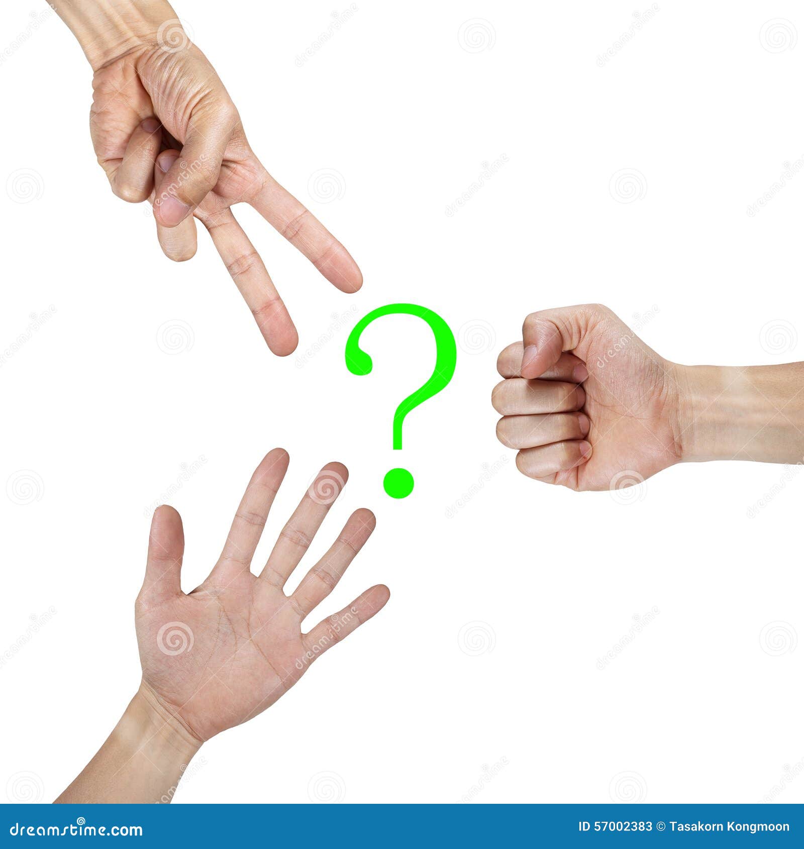 Rock Paper Scissors with Question Mark for Pattern Stock Illustration ...