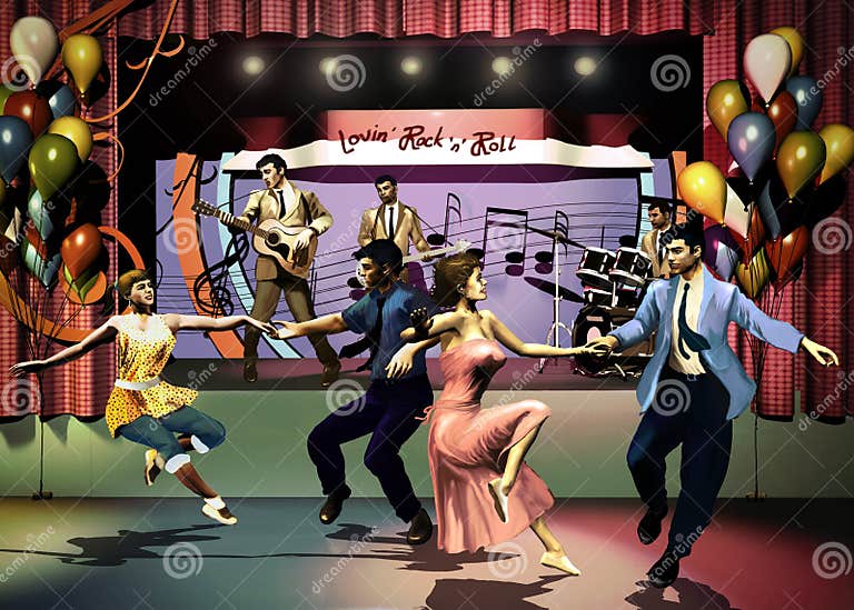 Rock party stock illustration. Illustration of advertising - 25106335