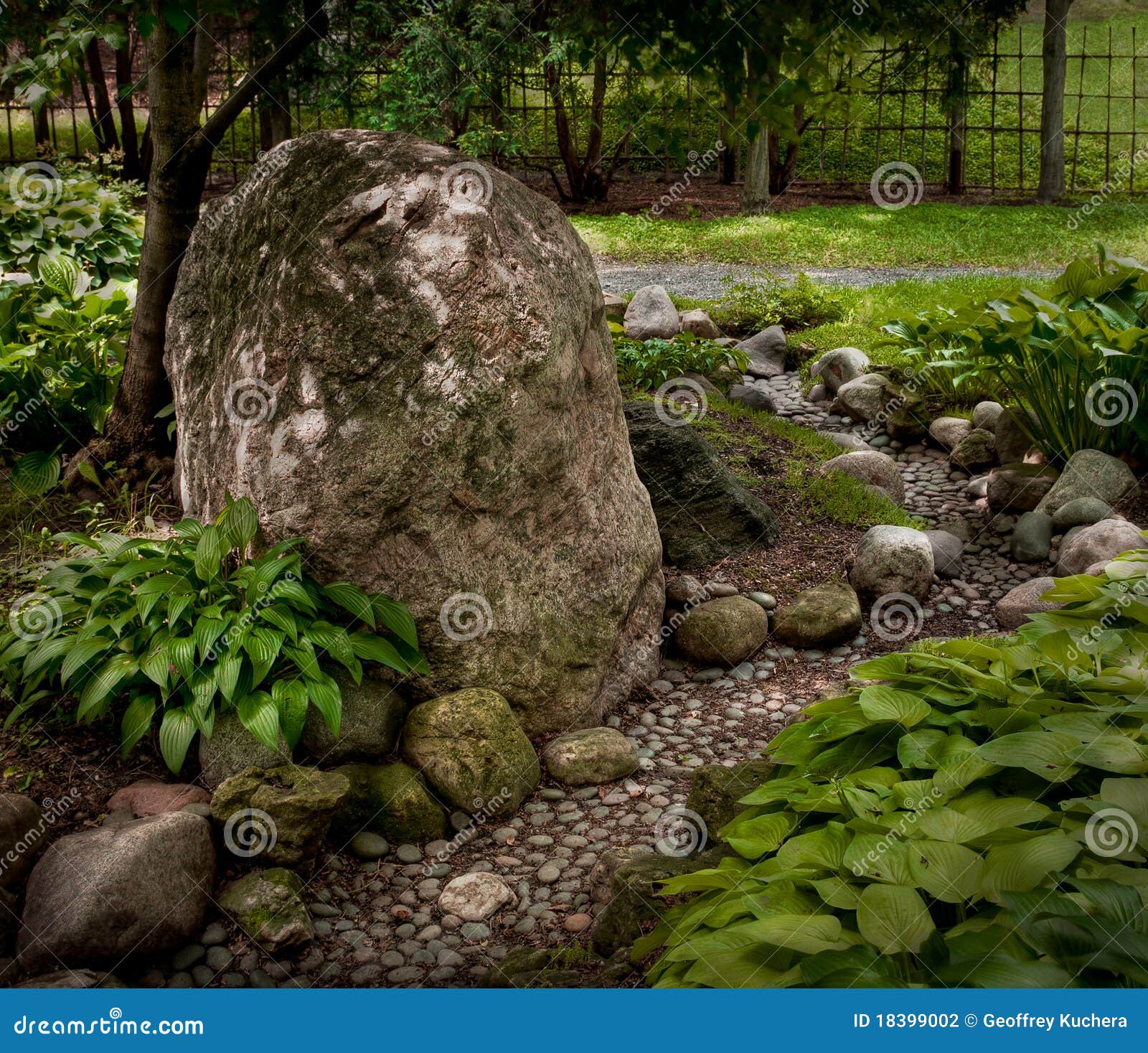 Rock And Path In Japanese Garden Stock Photography | CartoonDealer.com ...