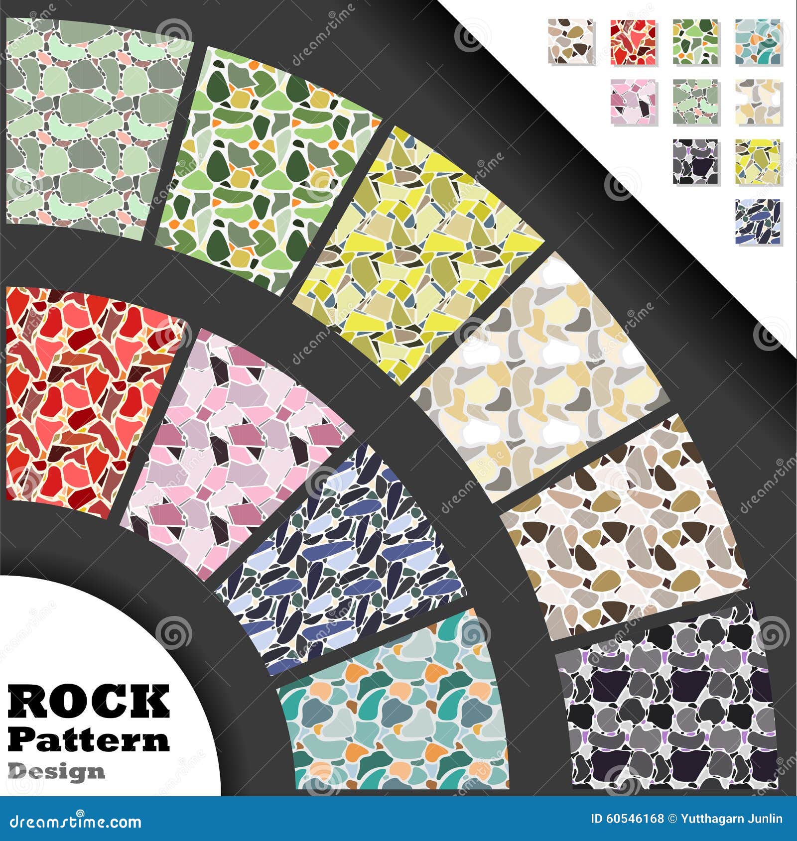 Rock Pattern stock vector. Illustration of bright, celebration - 60546168