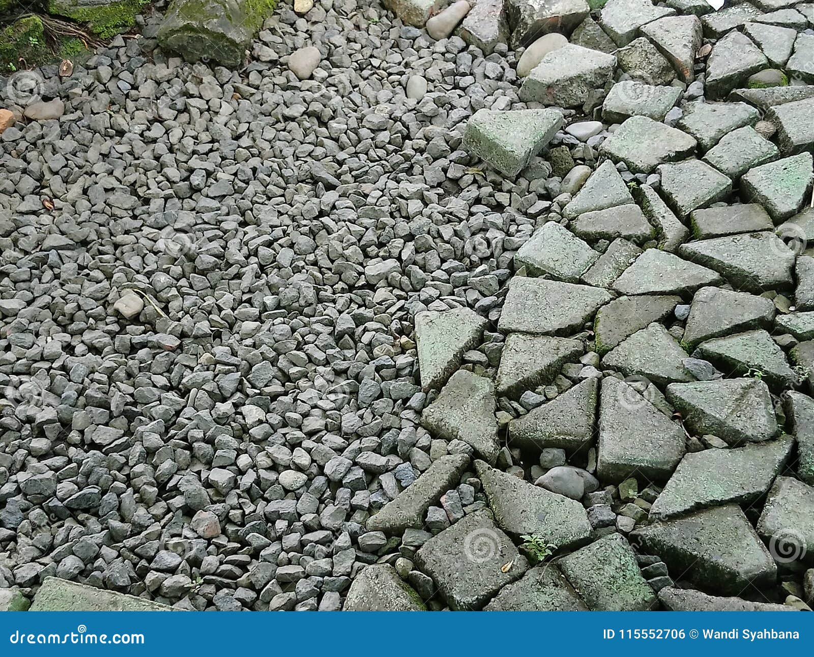 Rocks Pebbles and Broken Bricks Stock Photo - Image of rock, bricks ...