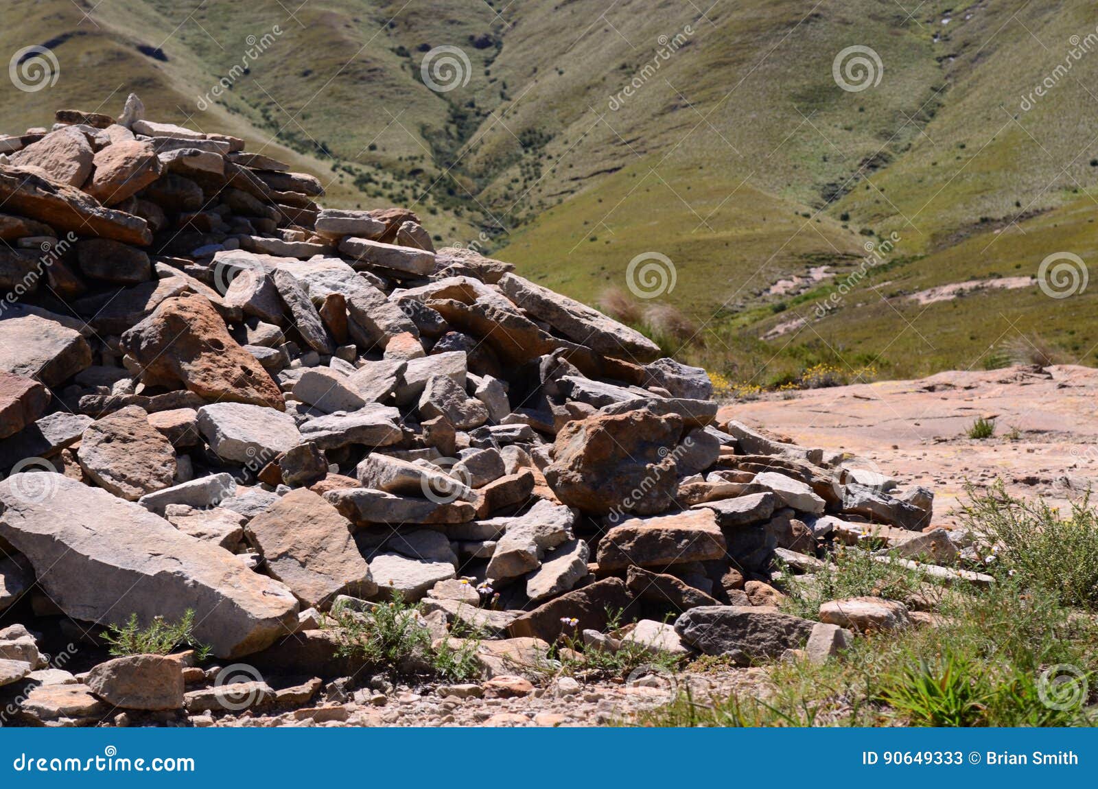A Rock Pile stock image. Image of landscape, pile, golden - 90649333