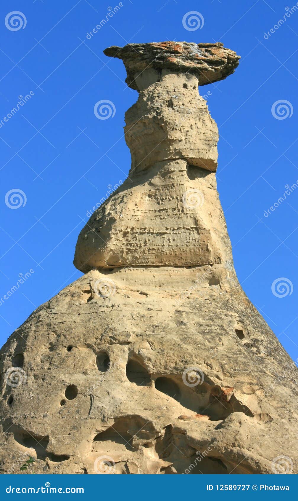 Rock Pillar and Cap stock image. Image of formations - 12589727