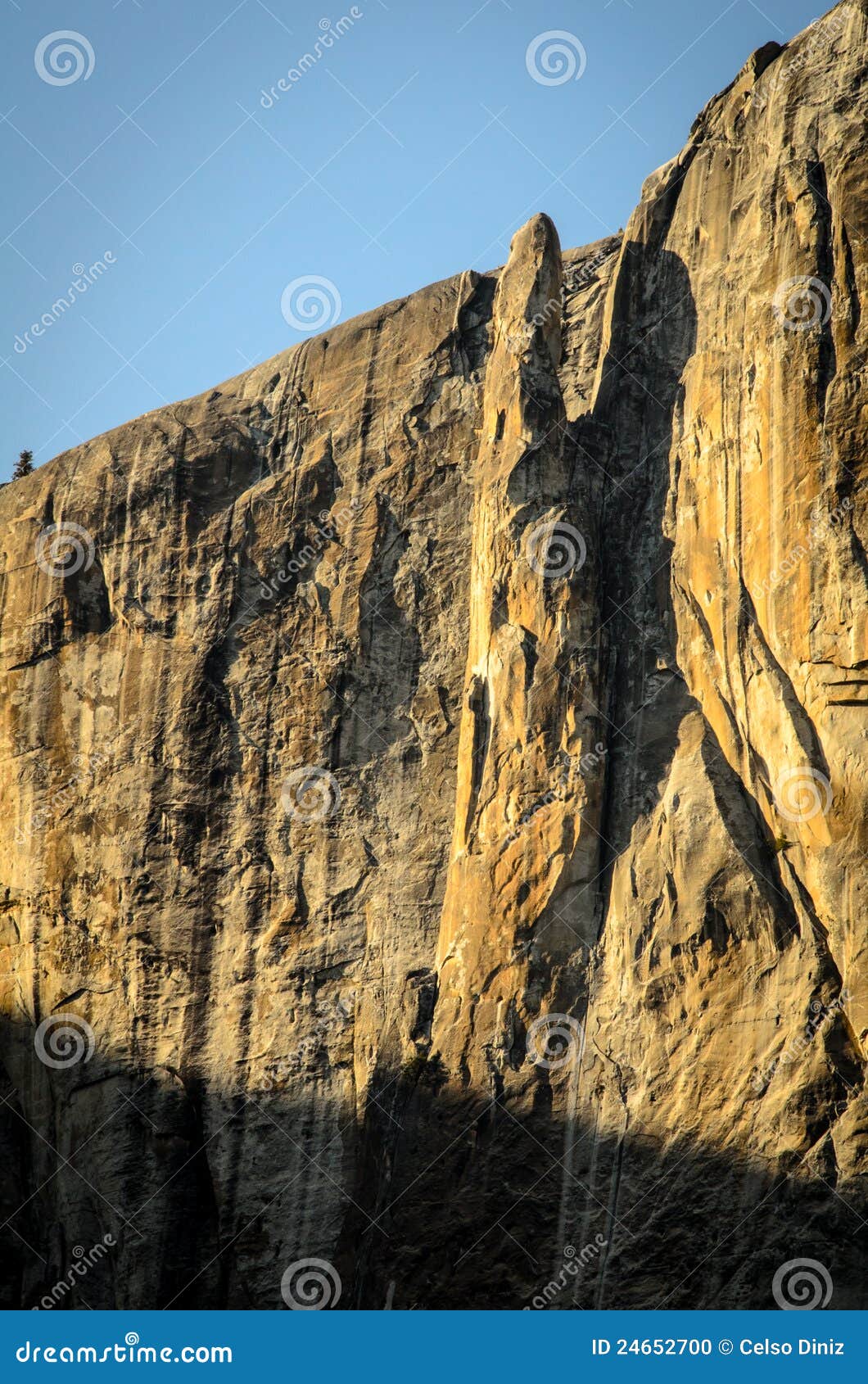 Rock Pillar on Mountainside Stock Photo - Image of mountains, rocks ...