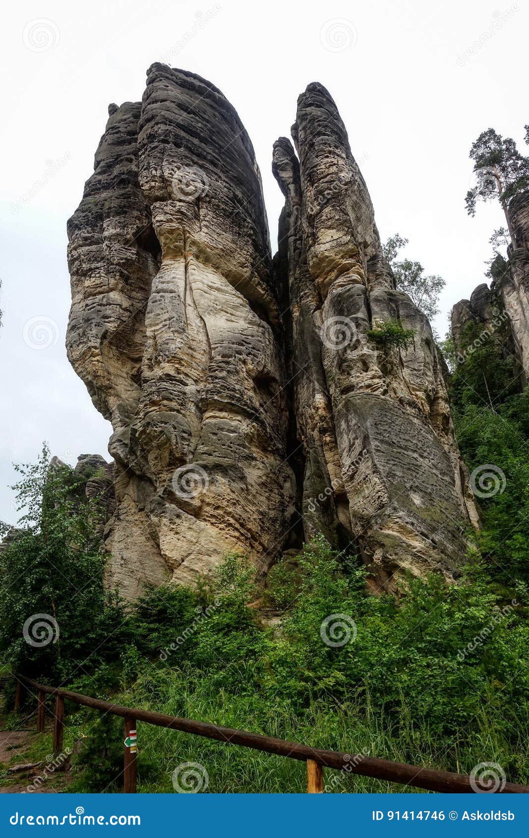 Rock pillar nature park. stock photo. Image of bohemia - 91414746