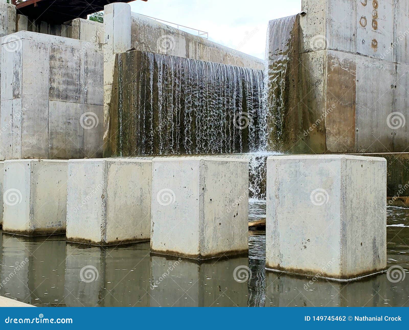 Rock pillars stock photo. Image of pillars, waterfall - 149745462