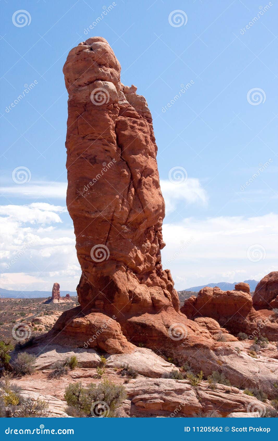 Rock Pinnacle stock photo. Image of natural, blue, pinnacle - 11205562