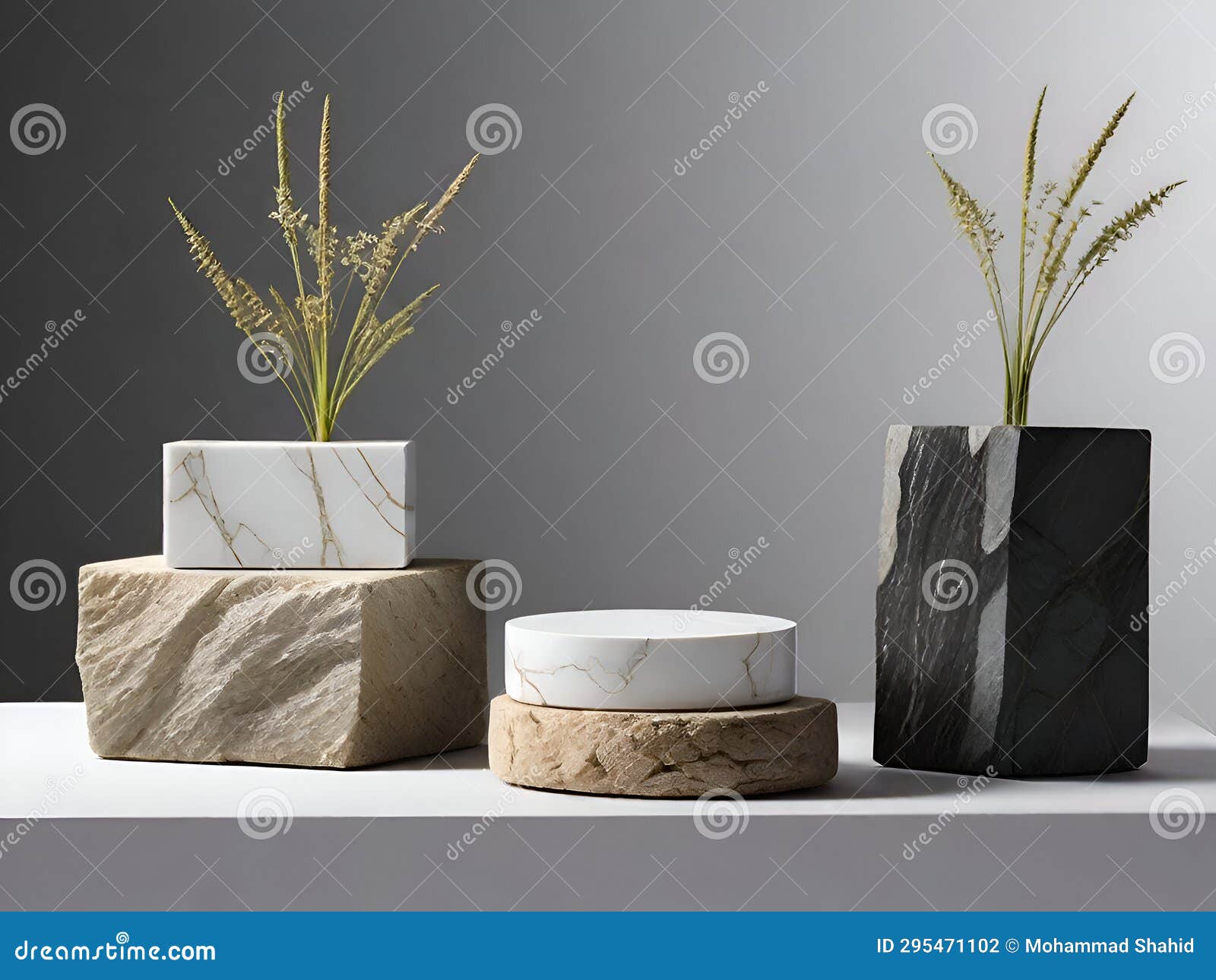 Rock Platform Podium Product Presentation Background Ai Generated Stock ...