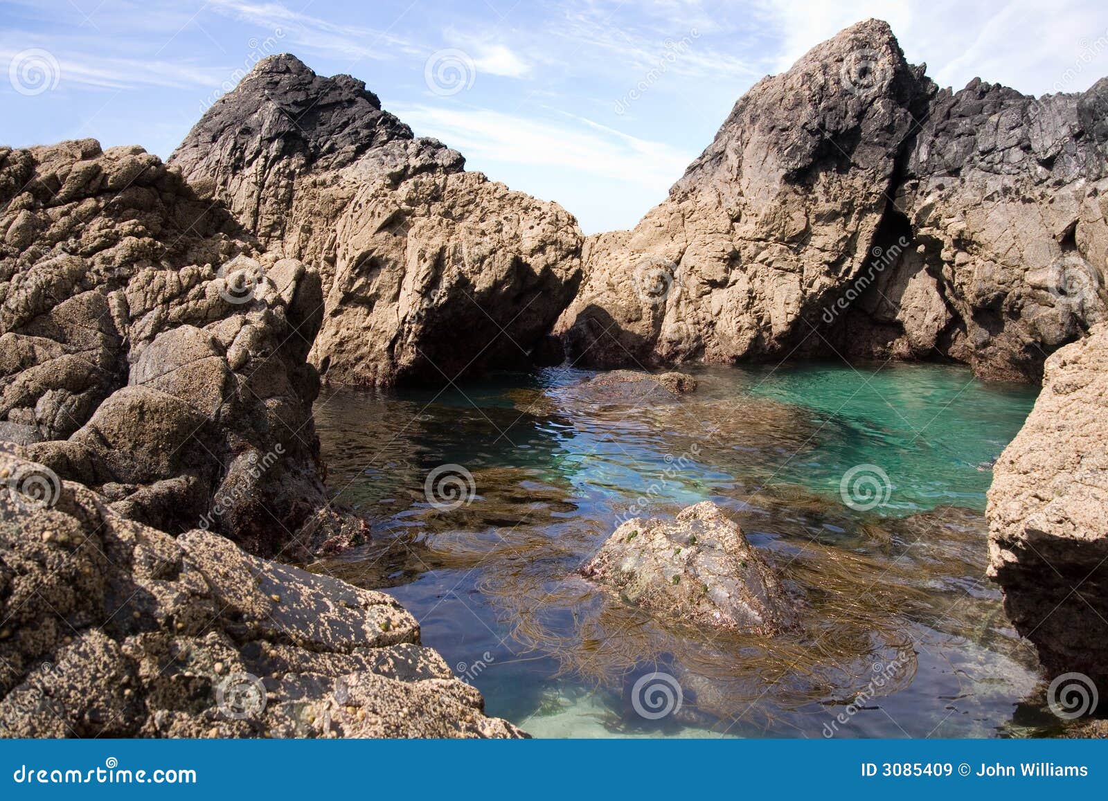 Rock pool stock image. Image of cornwall, shape, view - 3085409