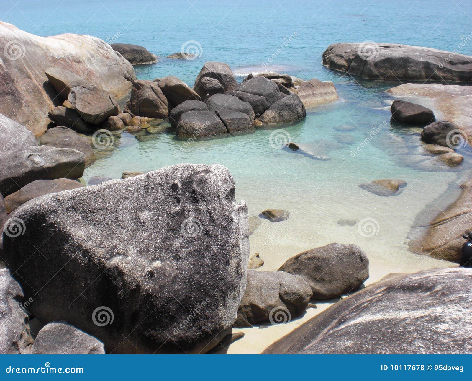 Rock Pool, Koh Samui stock photo. Image of rock, scenery - 10117678