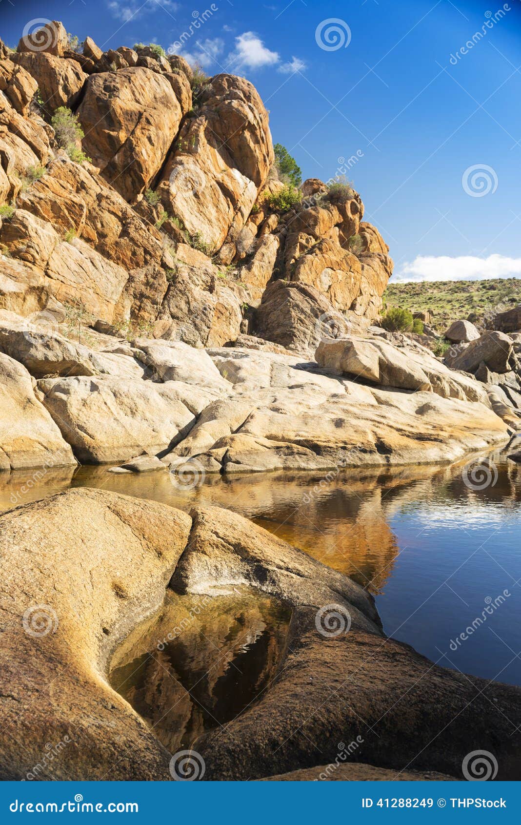 Rock Pool stock image. Image of oasis, green, nature - 41288249