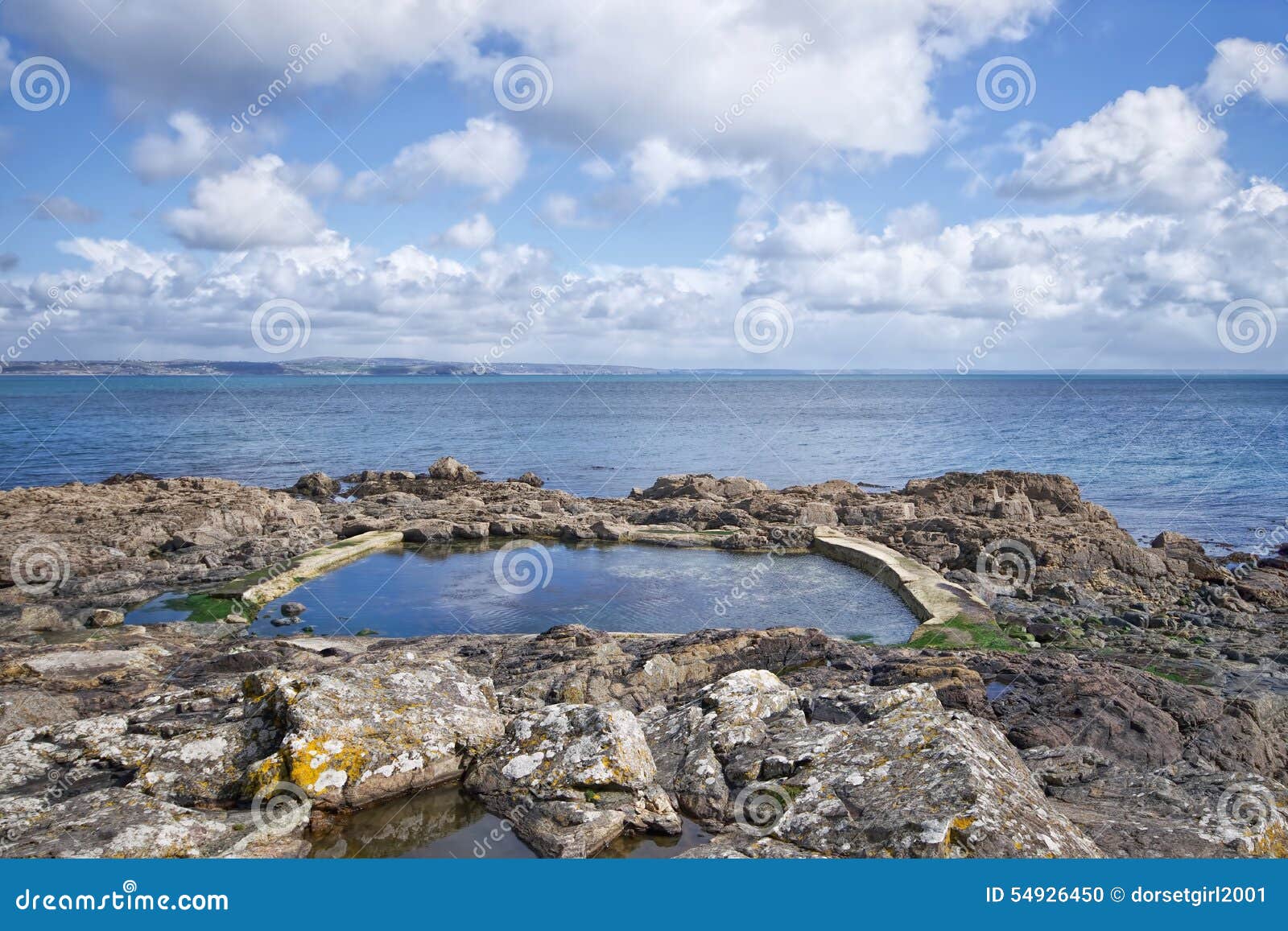 Rock Pools at Mousehole stock photo. Image of scenic - 54926450