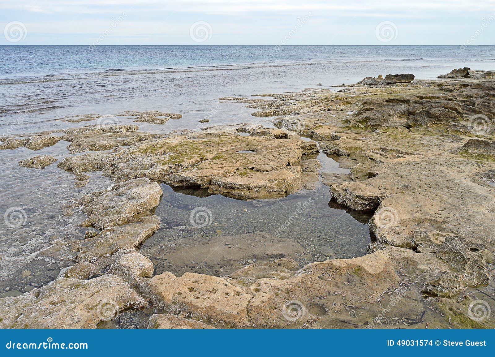 Rock Pools stock photo. Image of horizon, shore, sealife - 49031574