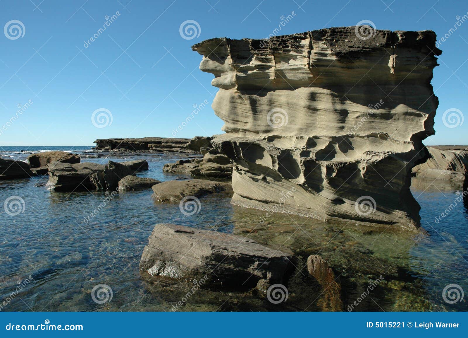 Rock Pools On Ovingdean Beach In The Winter Stock Photography ...