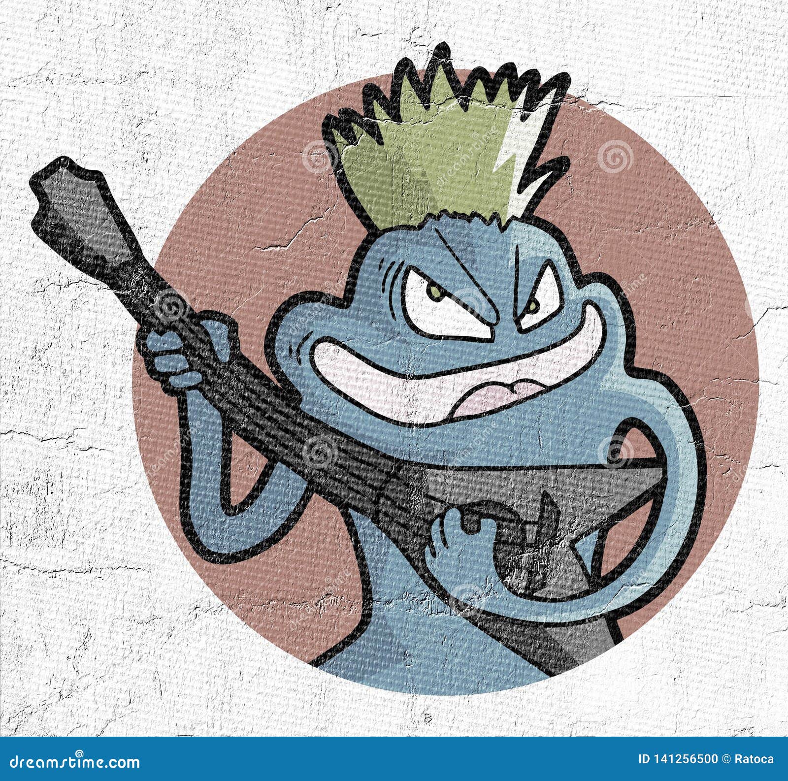 Rock puppet stock illustration. Illustration of nonconformist - 141256500