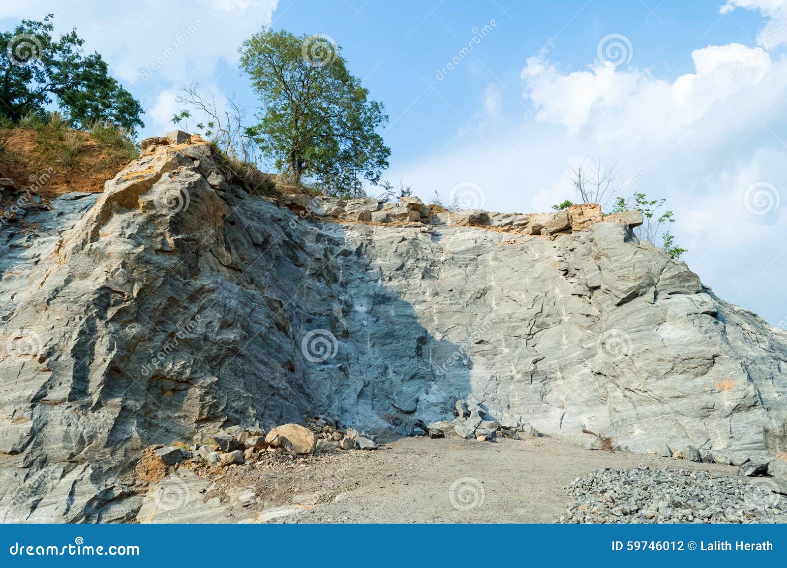 Rock quarry stock photo. Image of deep, gravel, business - 59746012