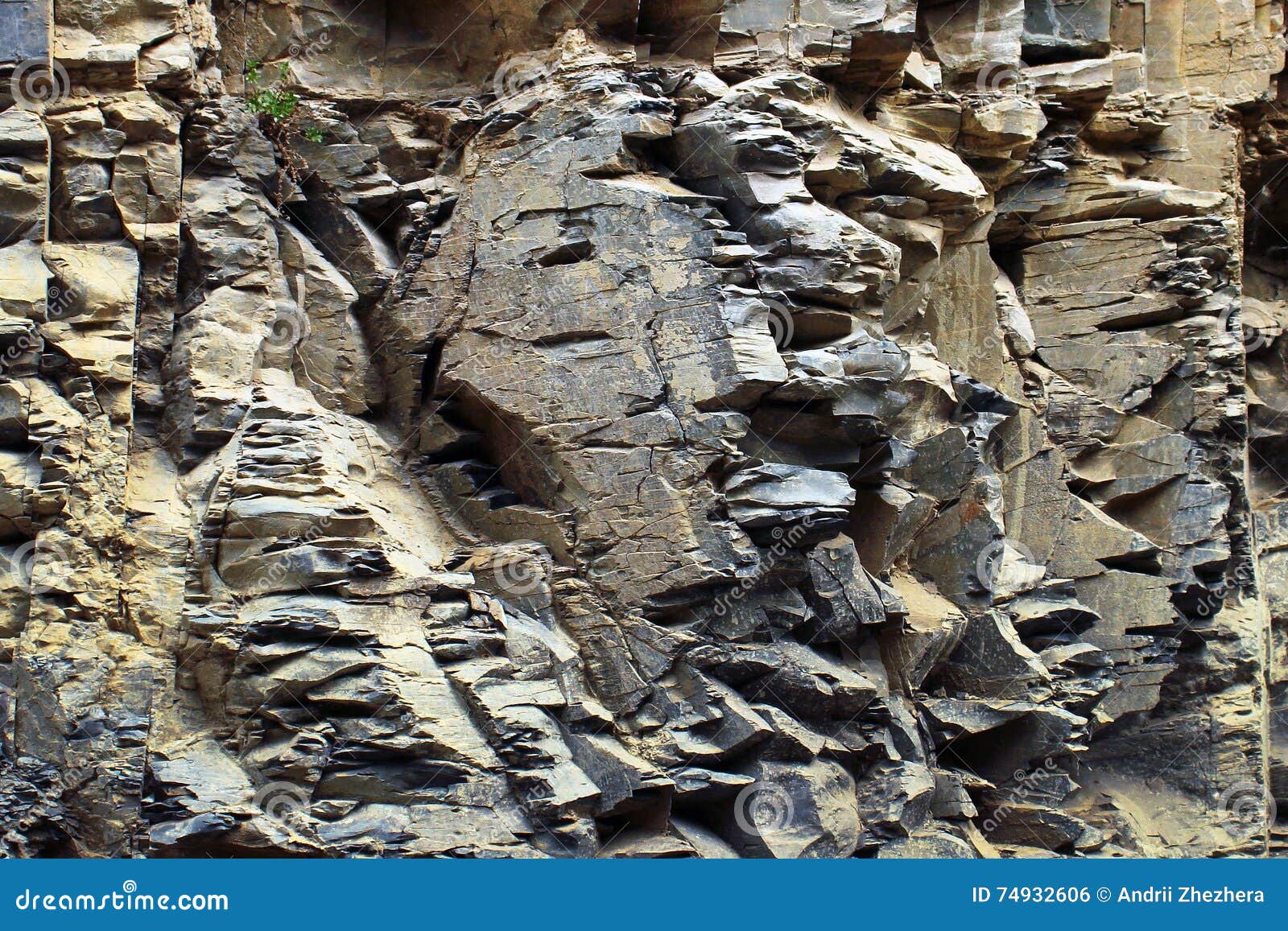 Rock Quarry Wall Texture Closeup Stock Photo - Image of granite ...