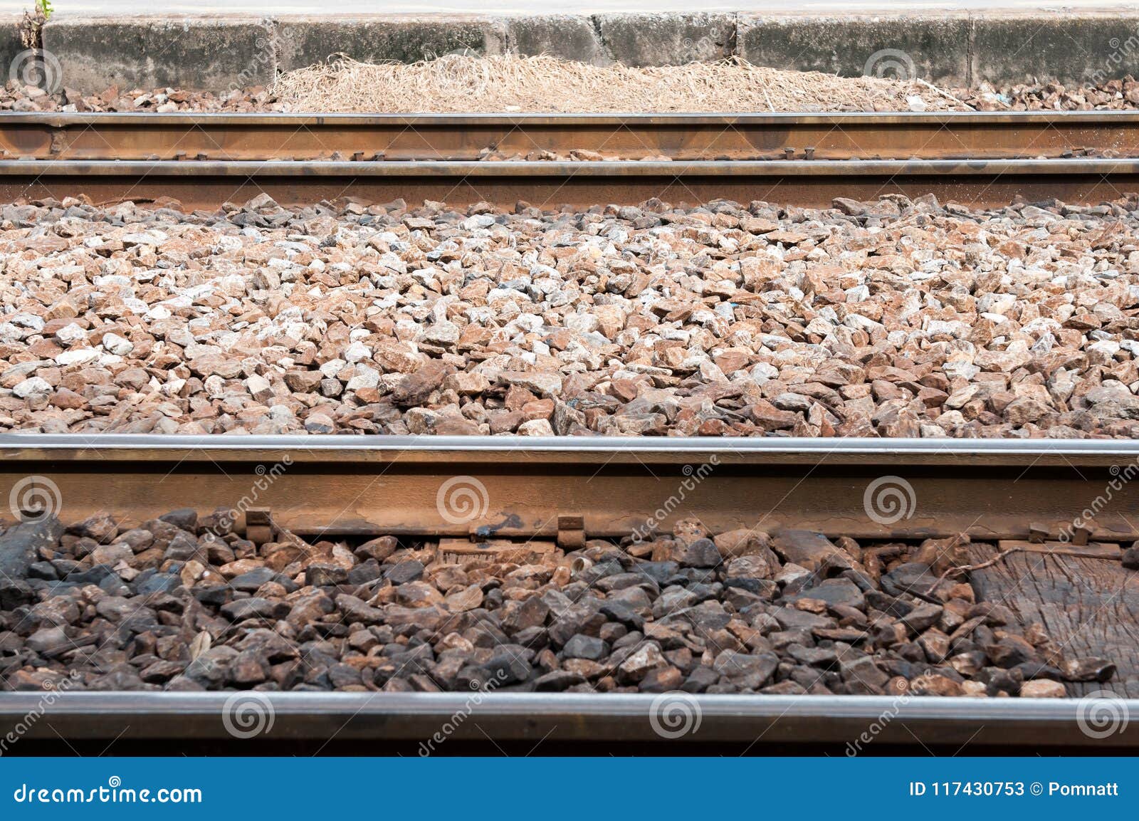 Rock on the railway stock image. Image of control, subgrade - 117430753