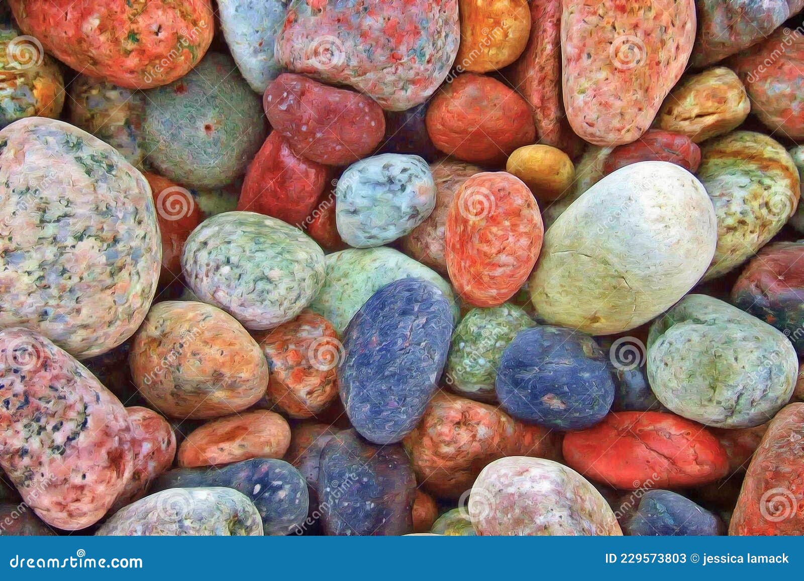 The Rock rainbow stock image. Image of leaf, pebble - 229573803