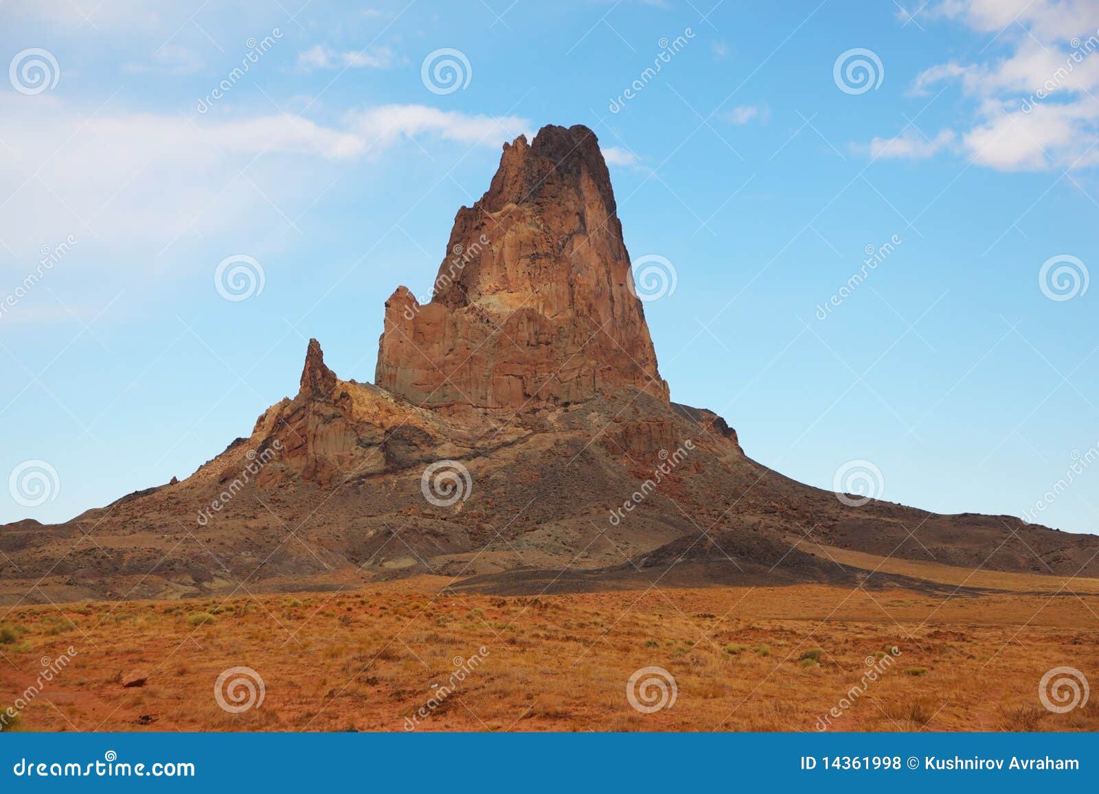 Rock of Red Sandstone in the Navajo Reservation Stock Photo - Image of ...