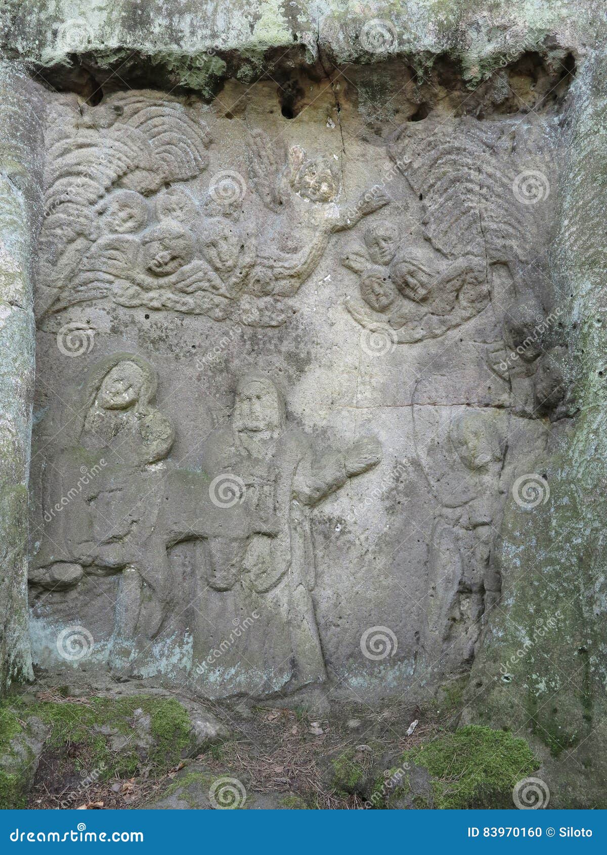 Rock Relief Statues On The Wall From Nicaea Ancient City. Iznik, Bursa ...