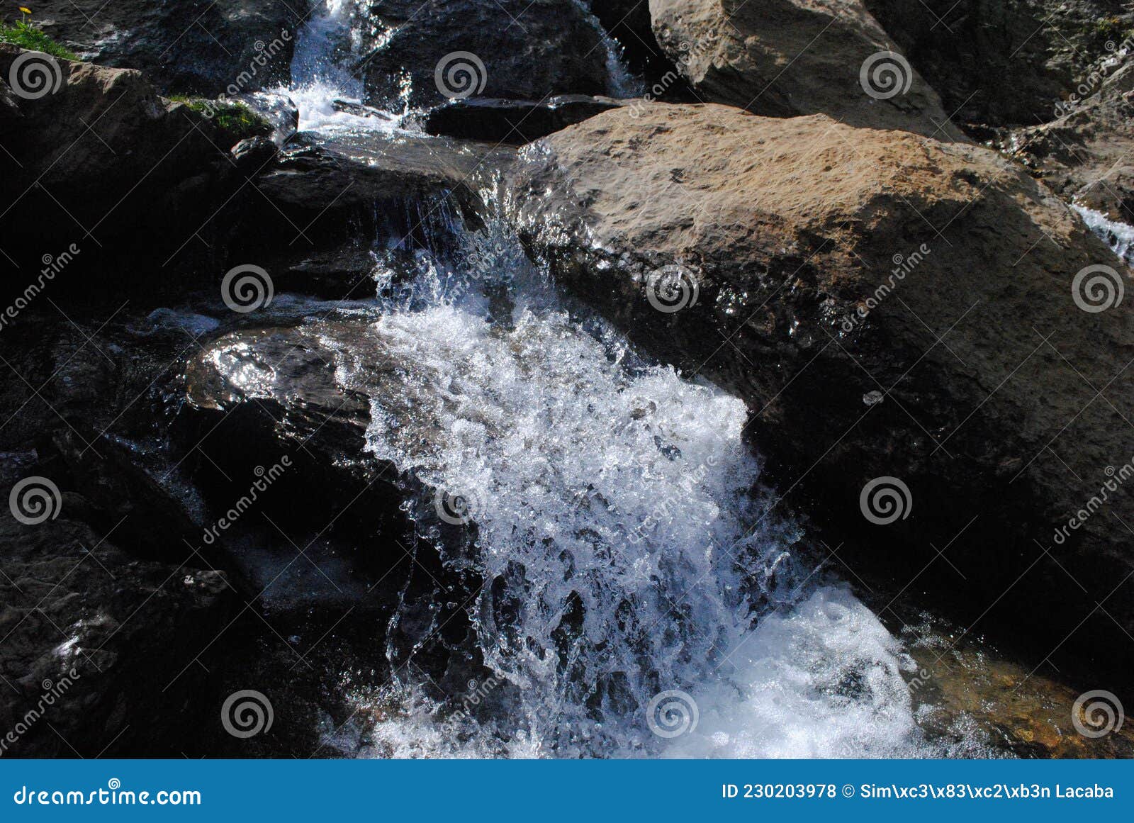 Rock river waterfall stock photo. Image of motion, cascade - 230203978