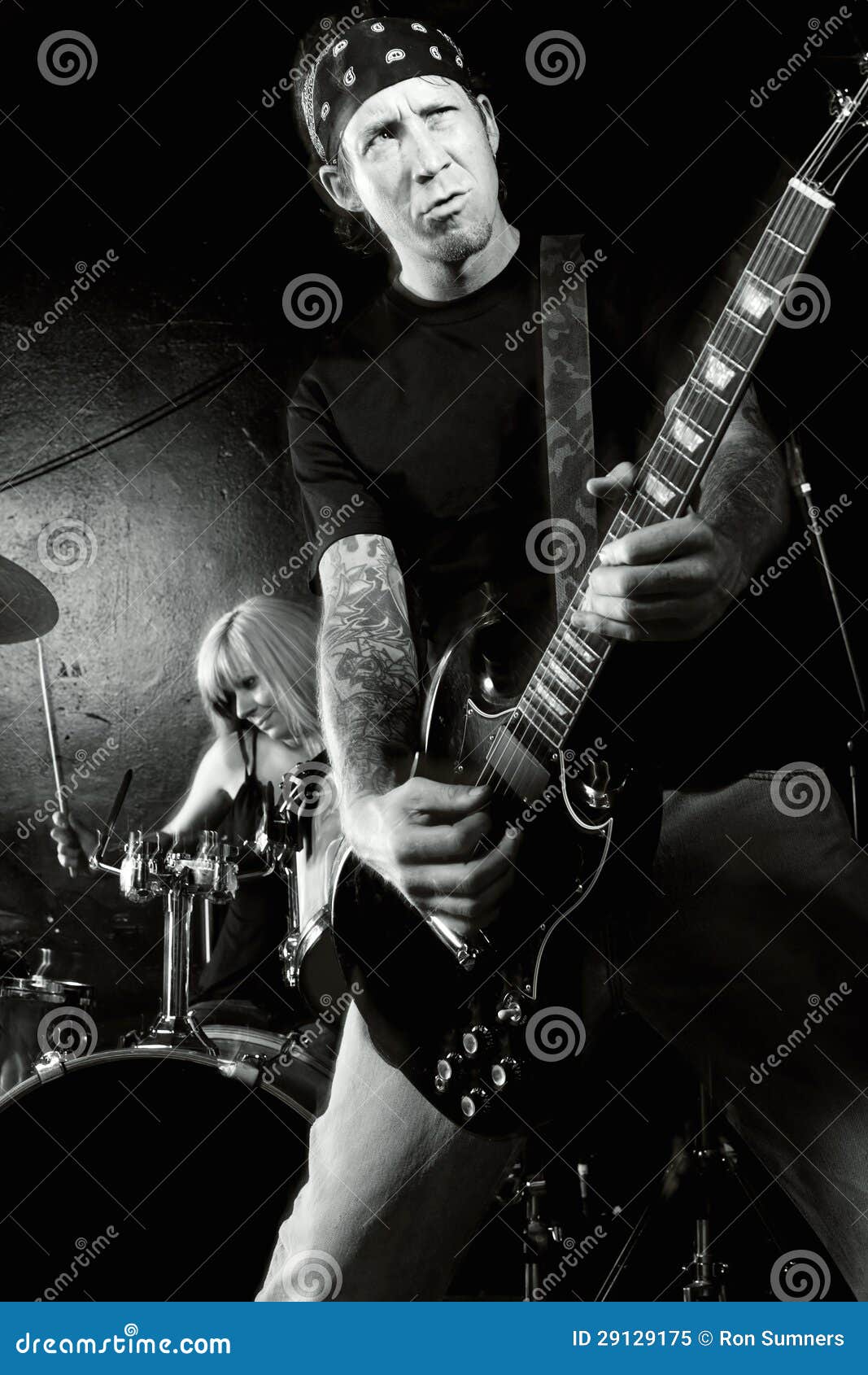 Rock and roll stock image. Image of guitar, heavy, male - 29129175