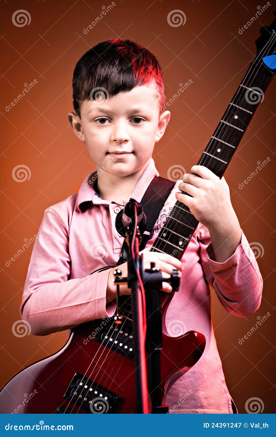 Rock and Roll boy stock image. Image of kids, musician - 24391247