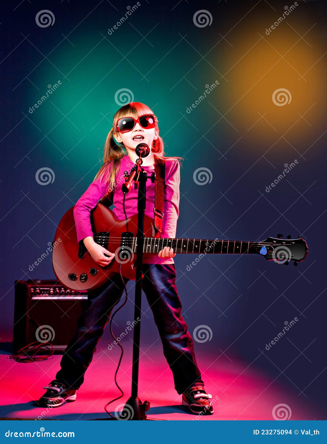 Rock and Roll girl stock photo. Image of child, face - 23275094