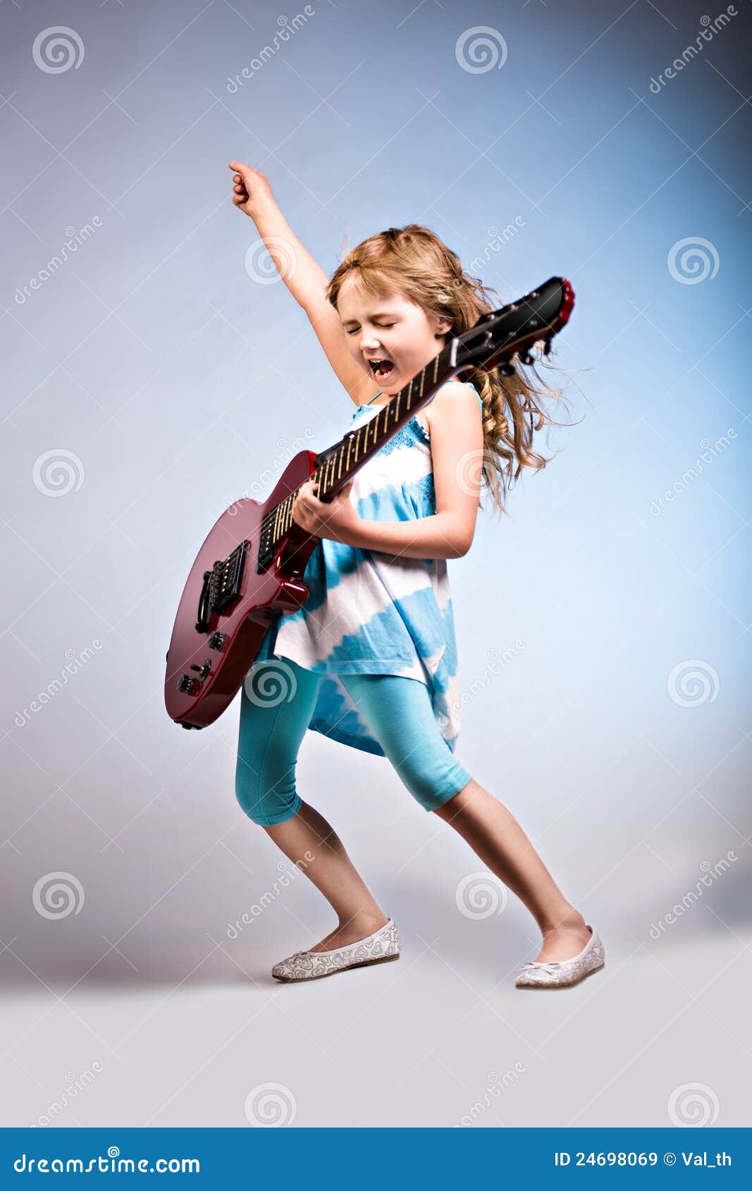 Rock and Roll girl stock image. Image of solo, music - 24698069