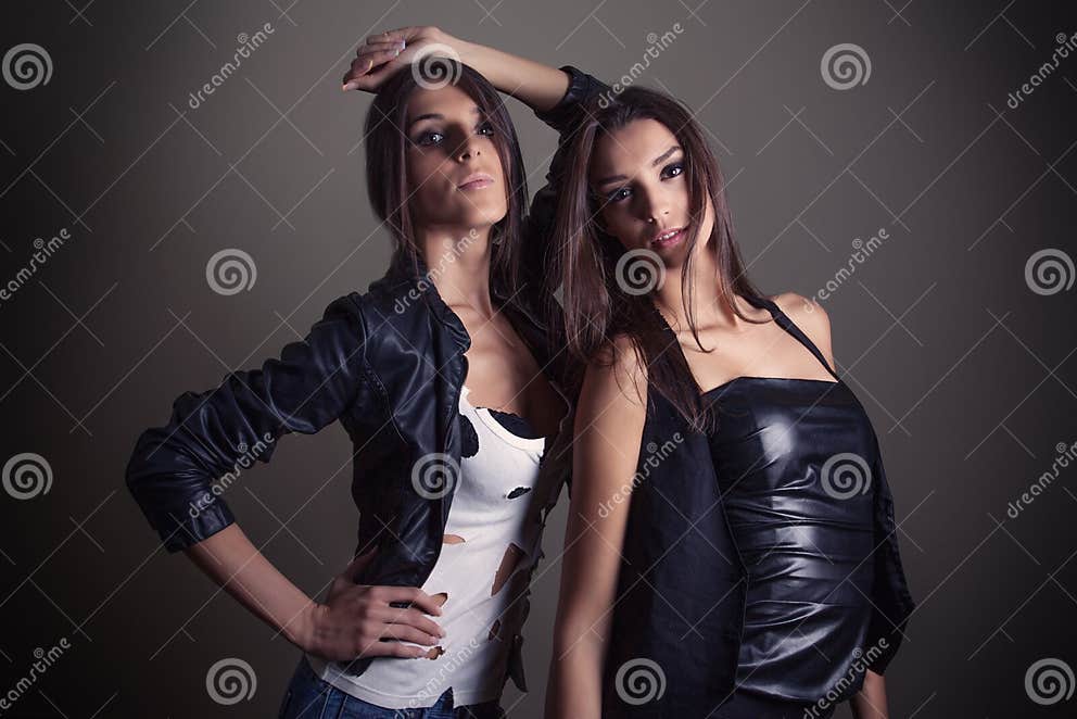 Rock and roll girls stock image. Image of beautiful, glamour - 27383409