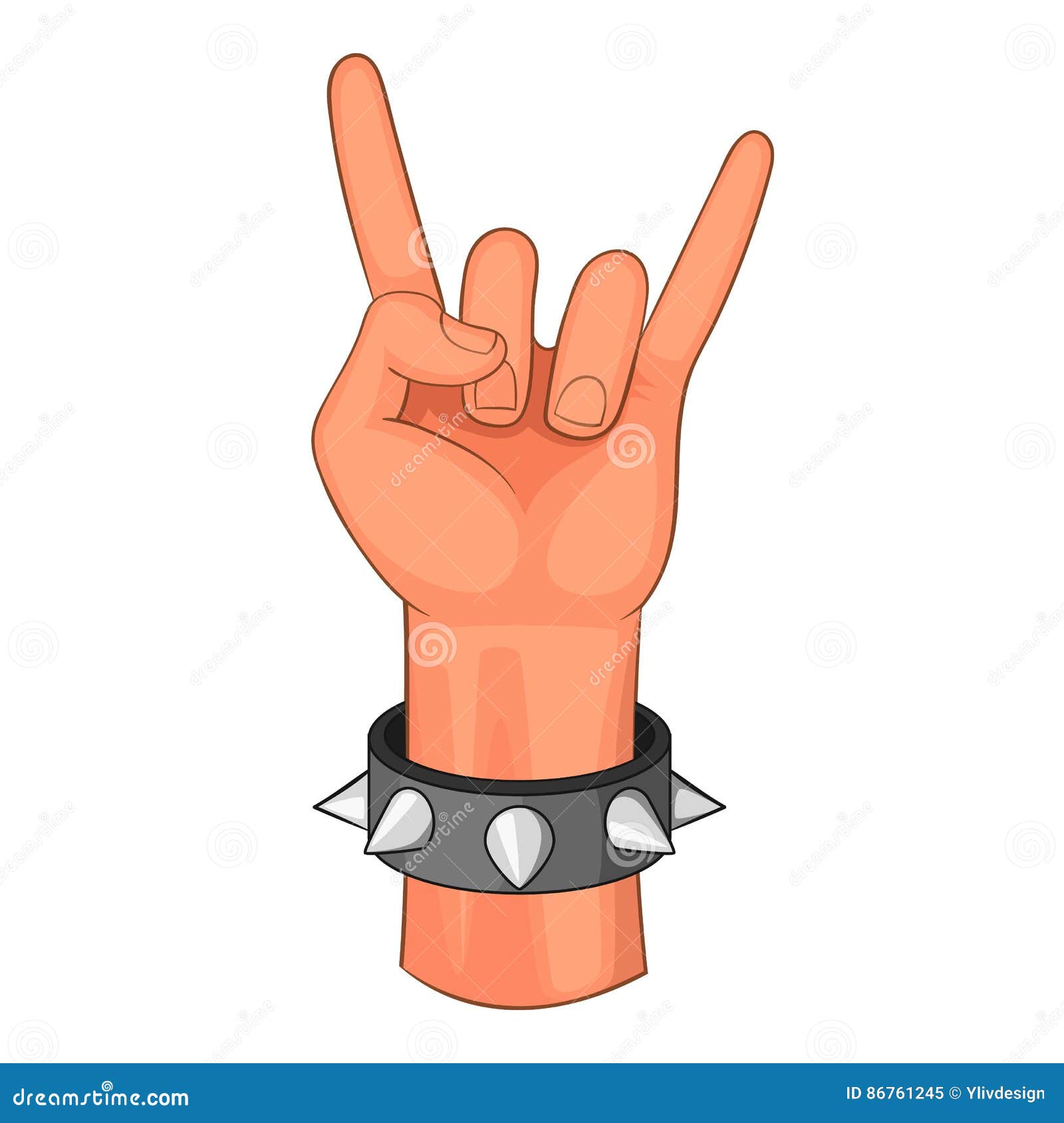 Rock Hand Sign Vector