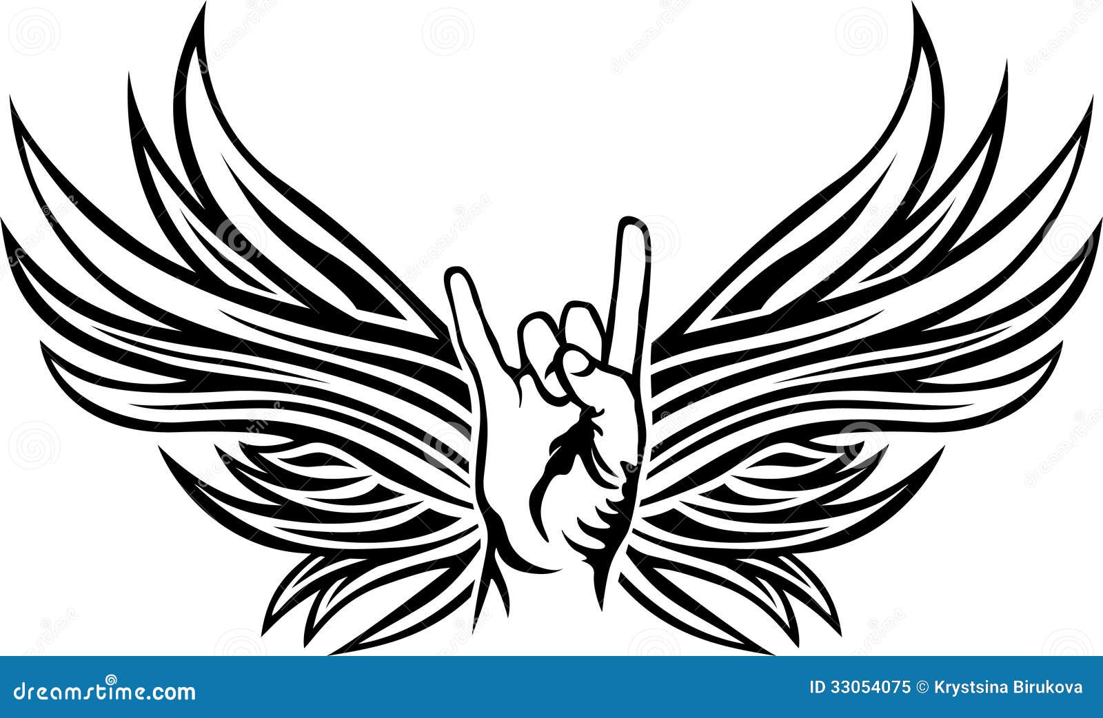 Rock Hand Sign Red Seamless Pattern. Background Of Symbol Of Ro Cartoon ...