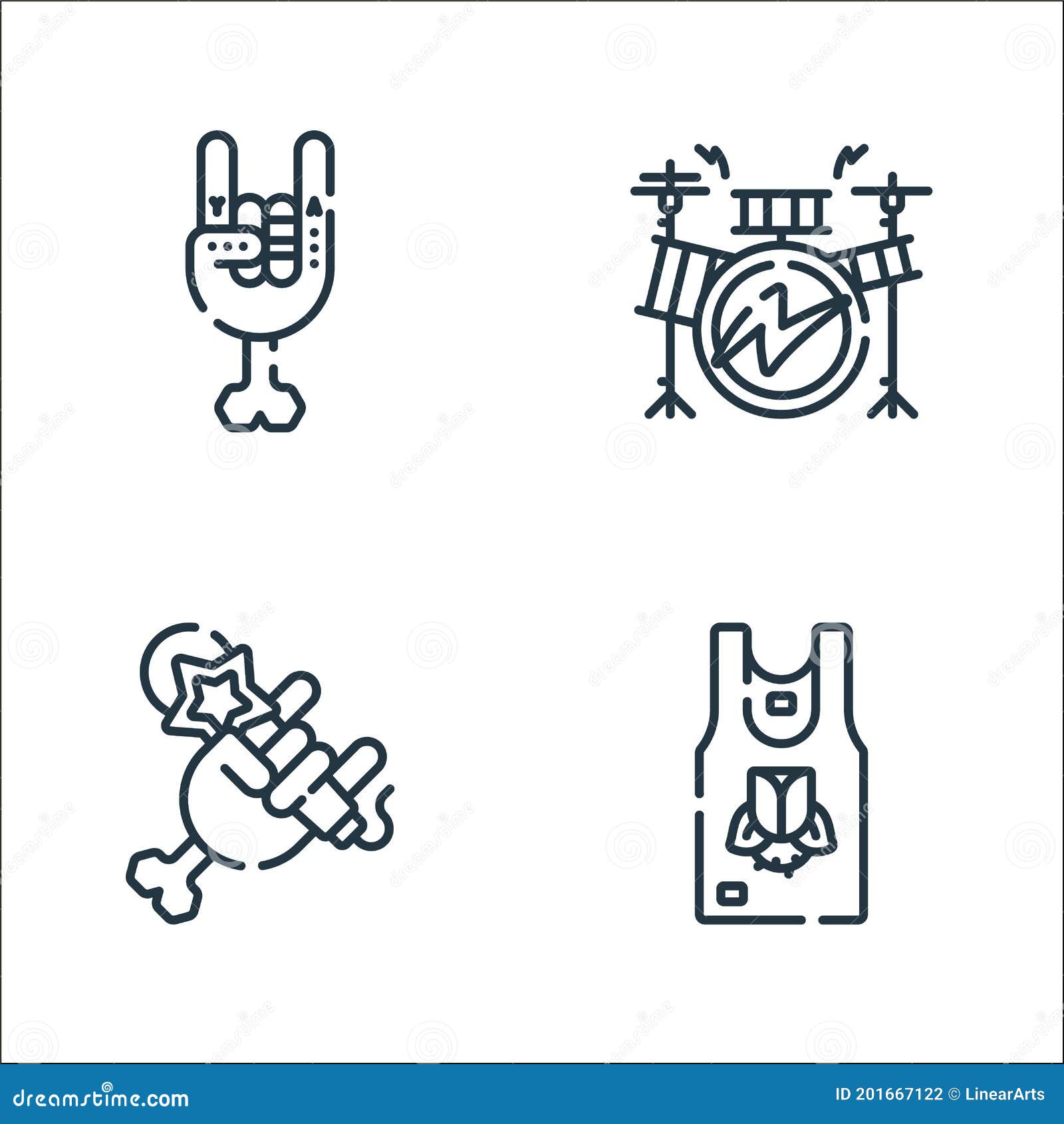 Linear Sing Icon From Activity And Hobbies Outline Collection. Thin ...