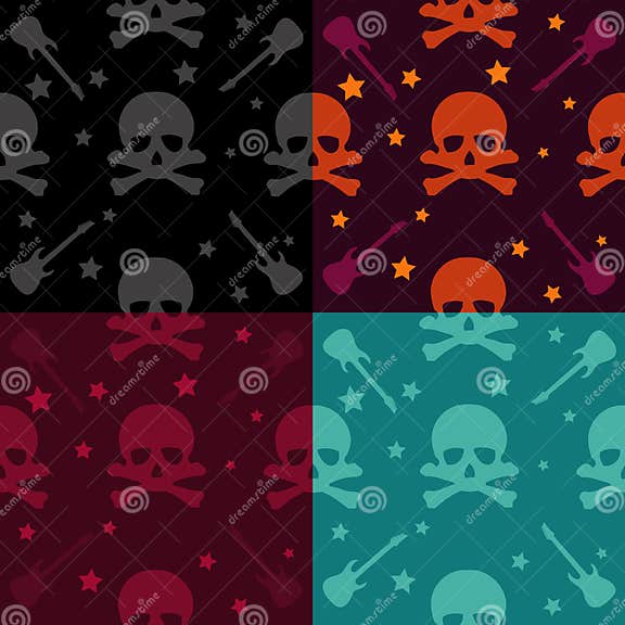 Rock and Roll Pattern stock vector. Illustration of abstract - 10700807