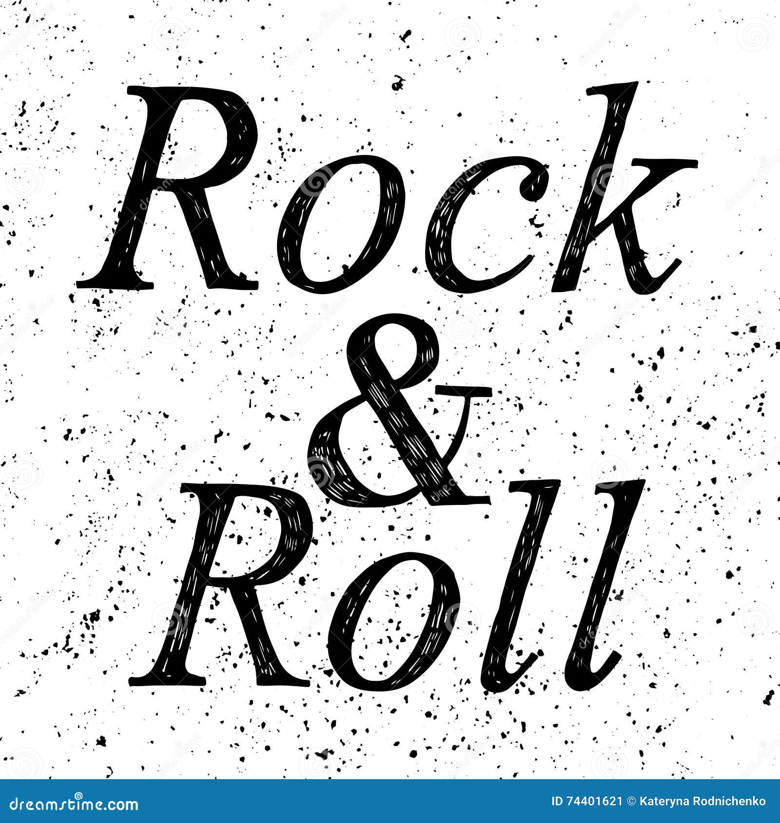 Rock-and-roll, Poniendo Letras Stock de ilustración - Ilustración de ...