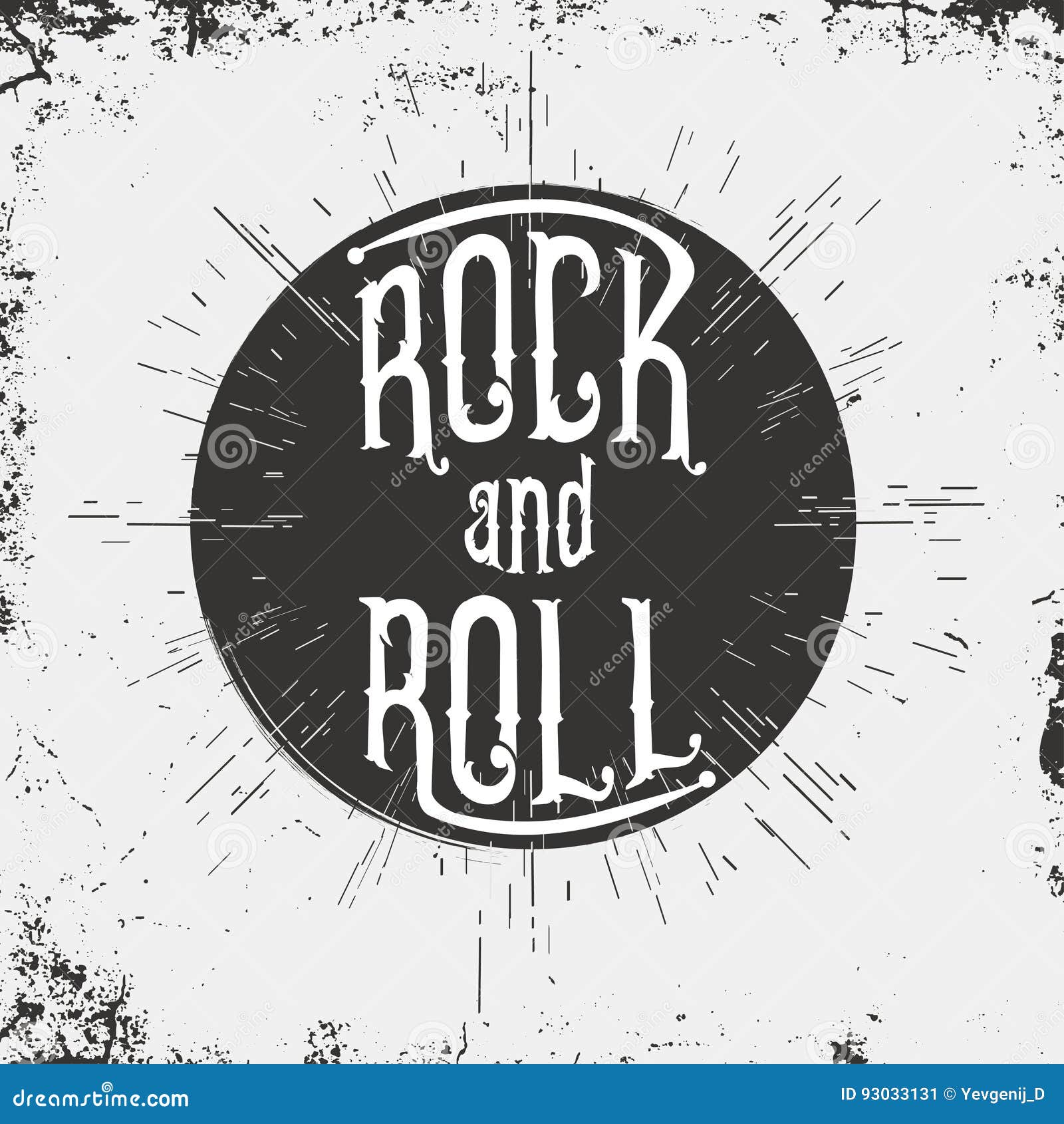 Rock and Roll. Typography for T-shirt Graphic Stock Vector ...