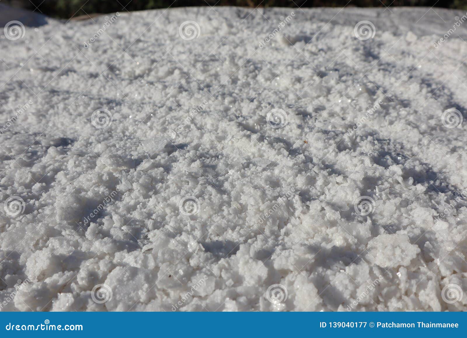 This is a Rock Salt Being Dried in the Sun. Stock Image - Image of salt ...
