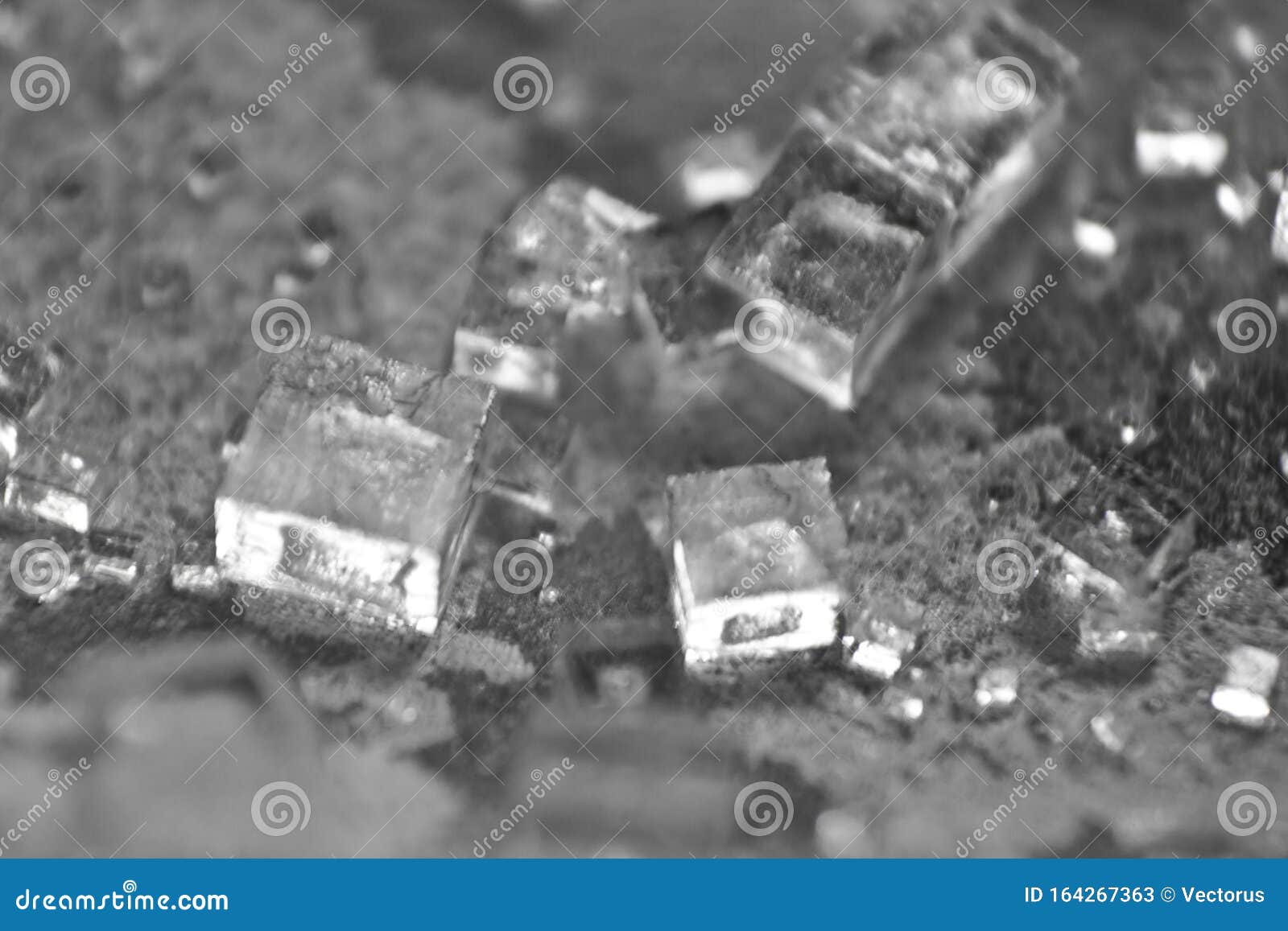 Lots of Rock Salt Cube Crystals Stock Image - Image of macro, rock ...