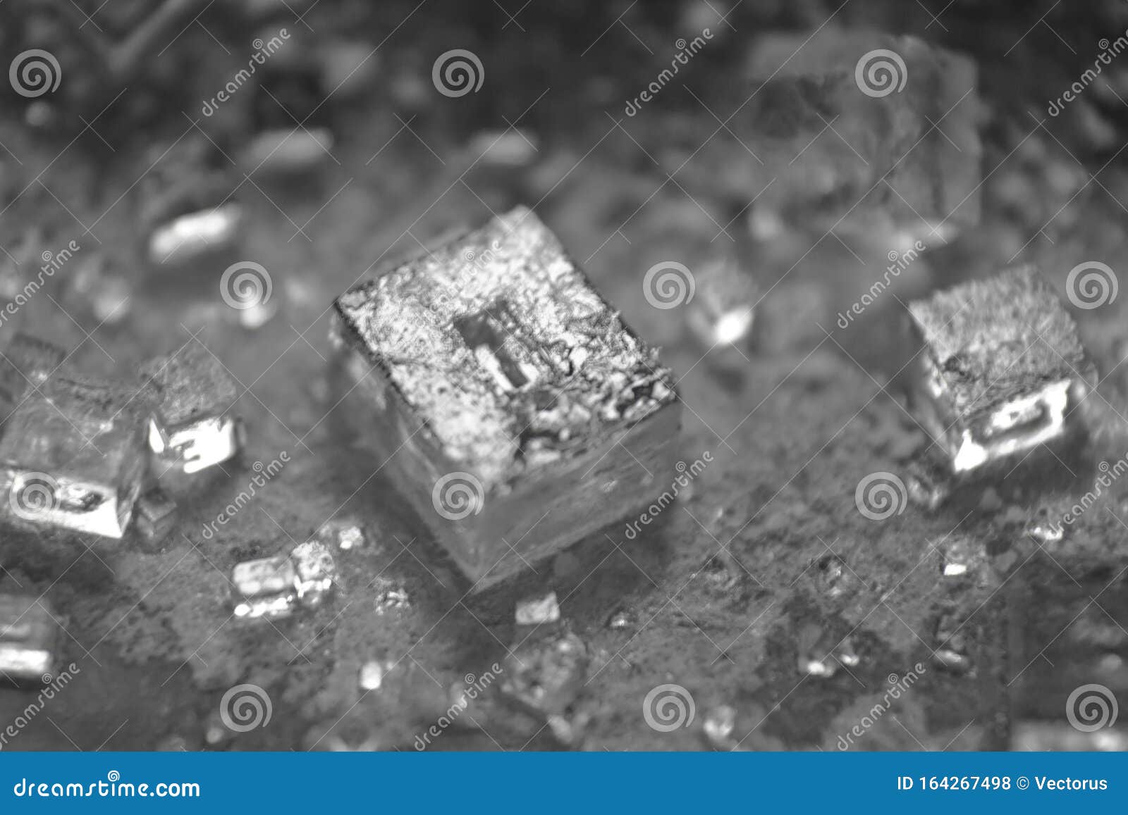 A Few Rock Salt Cube Crystals Together Stock Photo - Image of ...