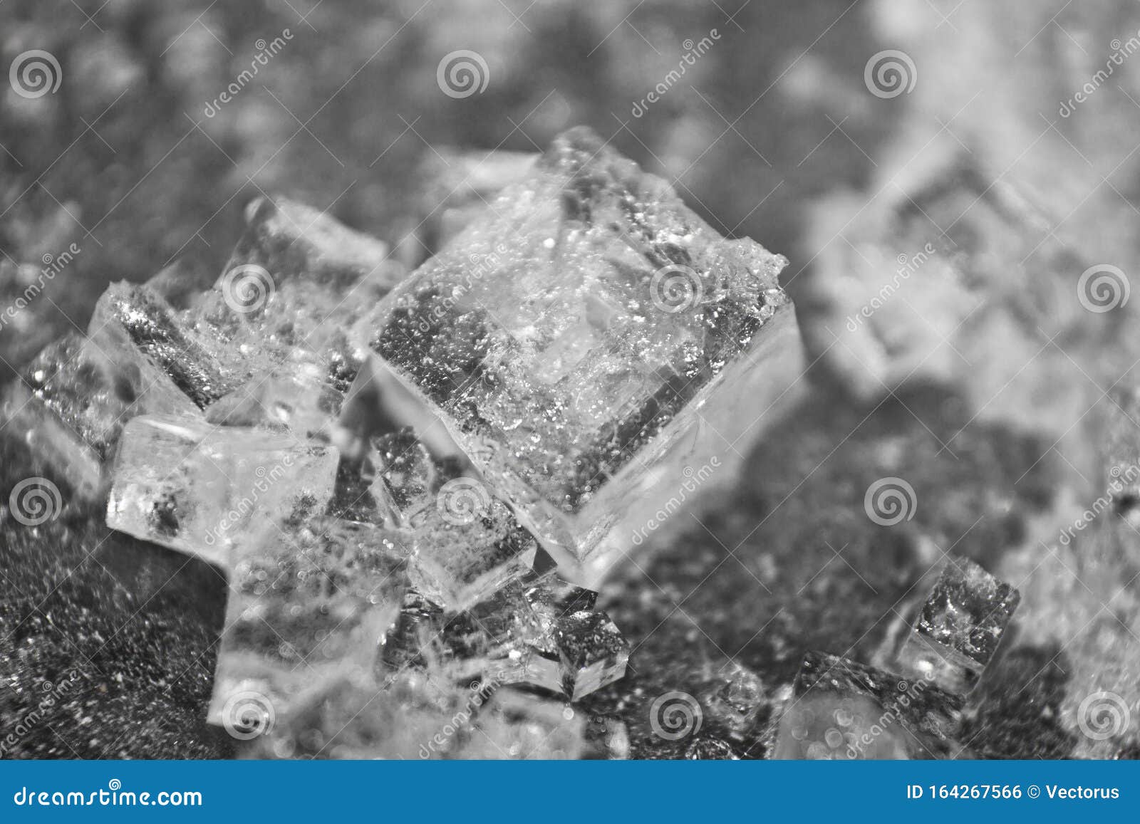 White Rock Salt Cube Crystals Stock Photo - Image of geometrical ...