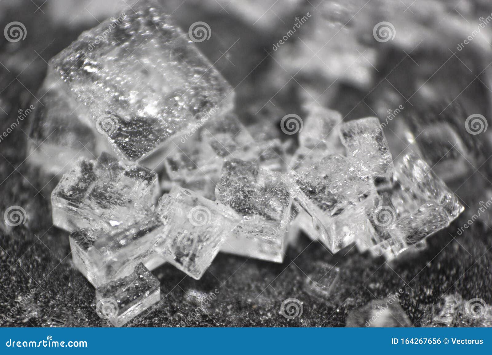 Rock Salt Cube Crystals Staying Together Stock Photo - Image of salt ...