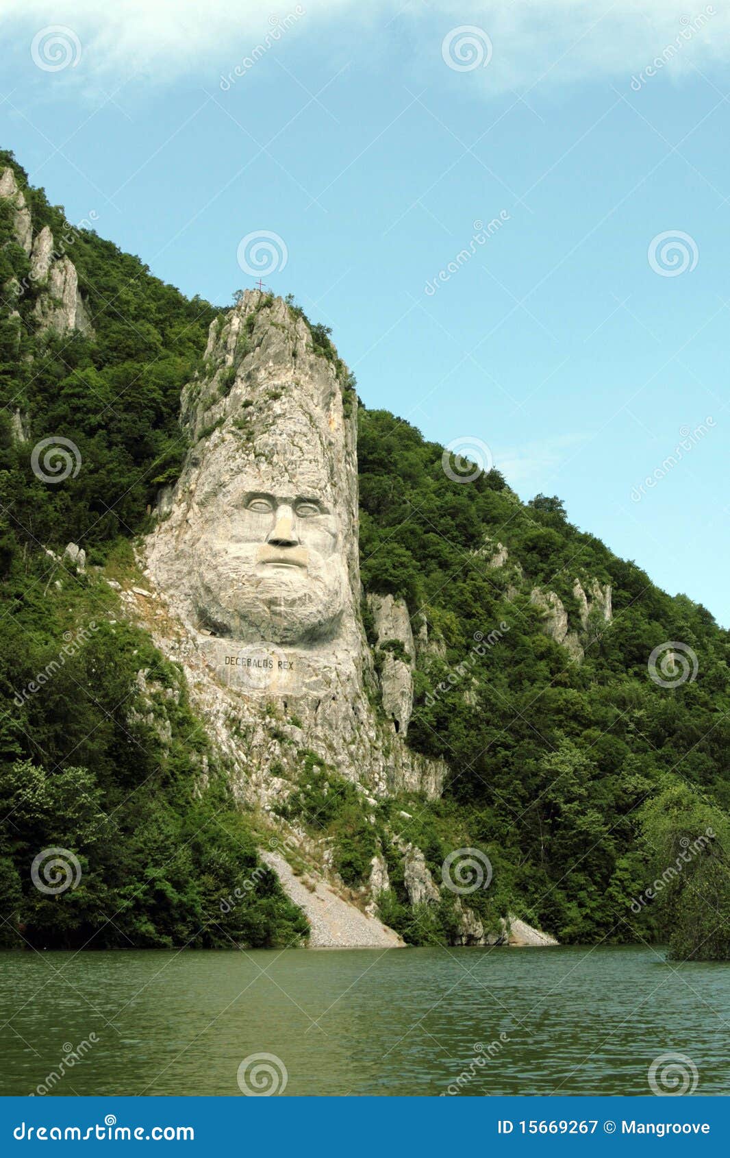 Rock Sculpture Of Decebalus At Danube River In Romania Royalty-Free ...