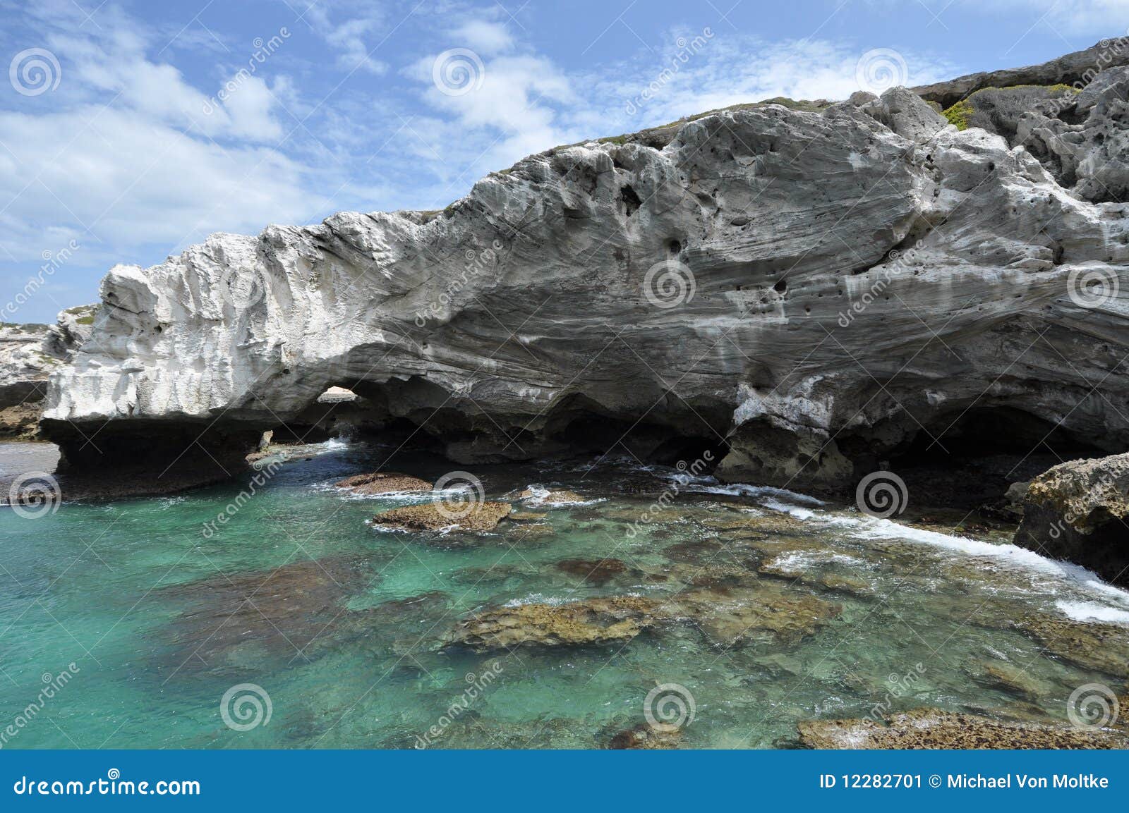 Rock and sea stock image. Image of landscape, breaking - 12282701